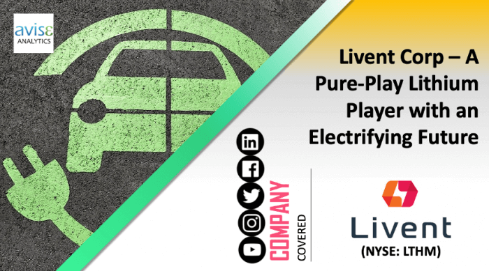 Livent Corp – A Pure-Play Lithium Player with an Electrifying Future