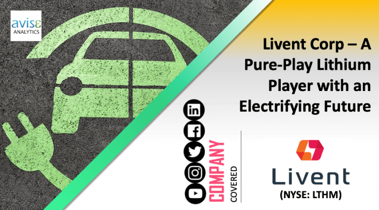 Livent Corp – A Pure-Play Lithium Player with an Electrifying Future